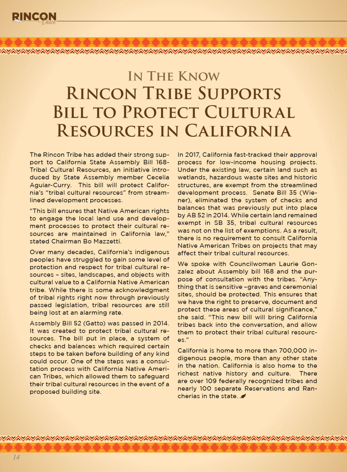 Rincon Tribe Supports Bill to Protect Cultural Resources in California ...